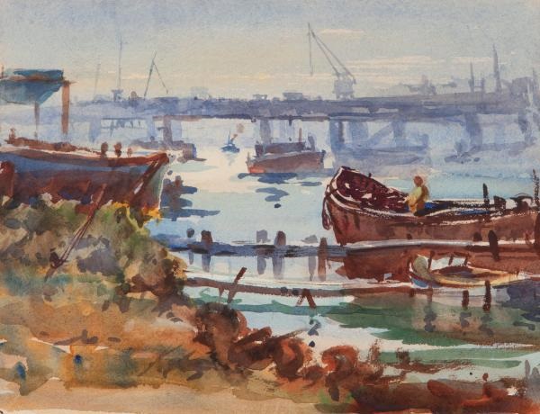 TOWARDS THE HARBOUR FROM EAST FREMANTLE by Alex Matier on artnet