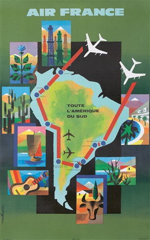Air France Amerique du Sud. by Jacques Nathan-Garamond on artnet