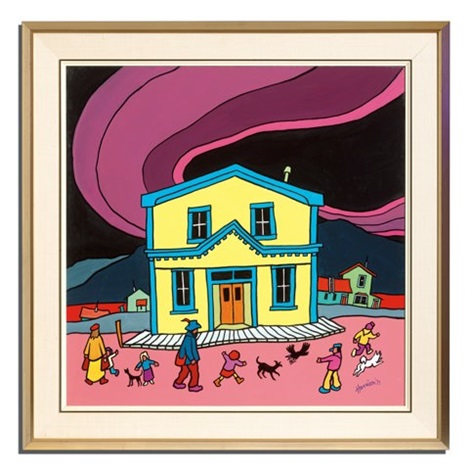 Untitled Houses in a Landscape by Ted Harrison on artnet