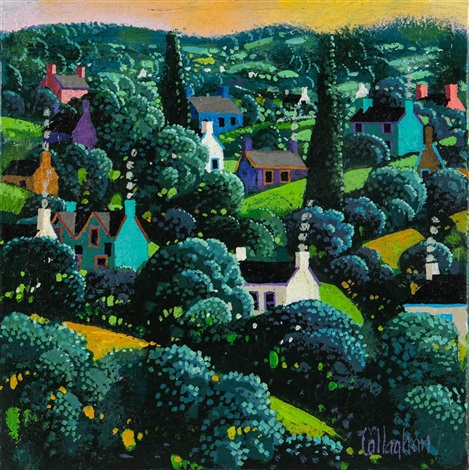 TREES IN THE VILLAGE by George Callaghan on artnet