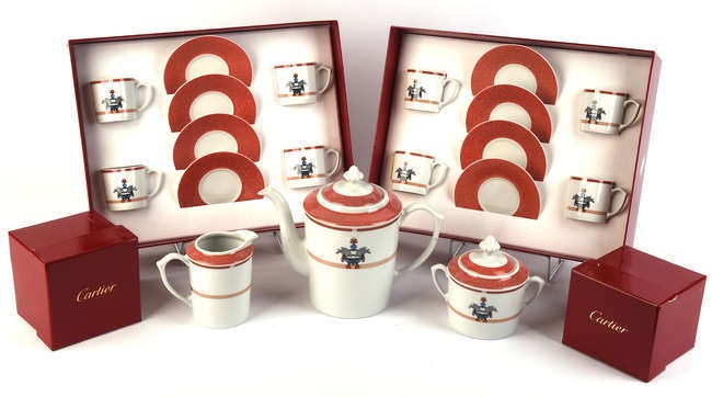 imoges porcelain coffee service by Cartier (Co.) on artnet