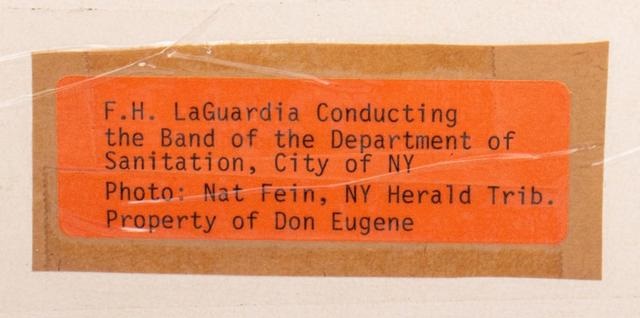 L.H. LaGuardia Conducting the Band of the Department of Sanitation ...
