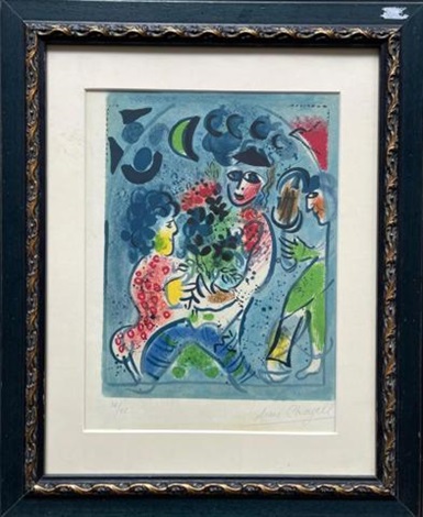 Frontispiece from Chagall Lithographe Volume III, 1969 by Marc Chagall ...