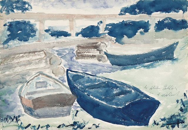 Three watercolors. by Abraham Walkowitz on artnet