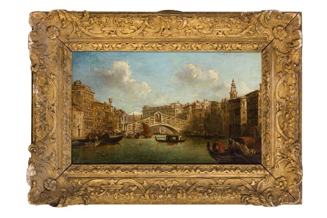 The Rialto Bridge from the South, Venice by Bernardo Bellotto on artnet