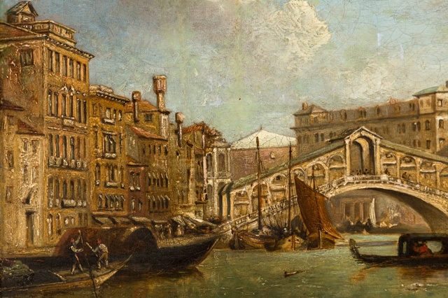 The Rialto Bridge from the South, Venice by Bernardo Bellotto on artnet