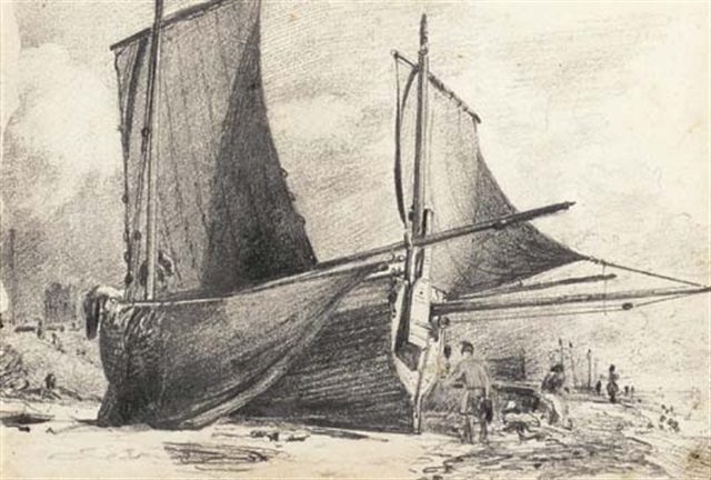 Boats on the beach at Brighton by John Constable on artnet