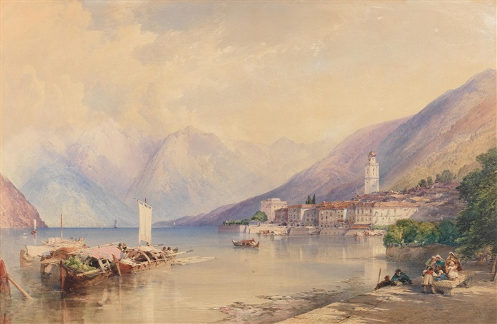 A view of Bellagio, Lake Como by William Callow on artnet