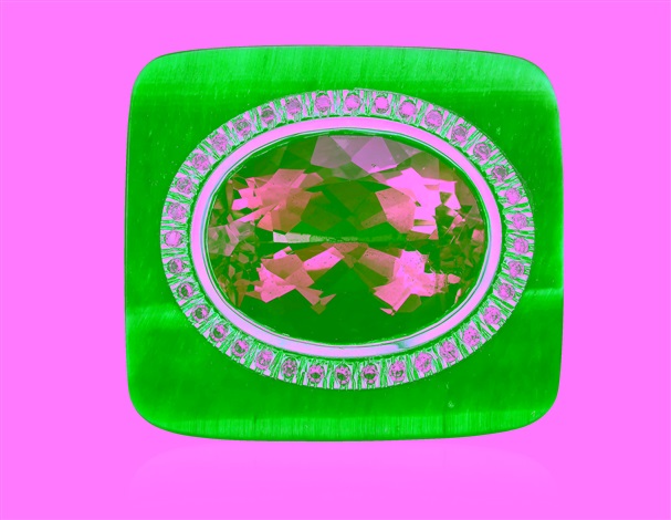 NICHOLAS VARNEY AMETHYST, TIGERS-EYE QUARTZ AND DIAMOND RING by Nicolas ...