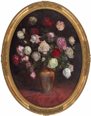 Rosenstrauß in Vase by Joseph Jost on artnet