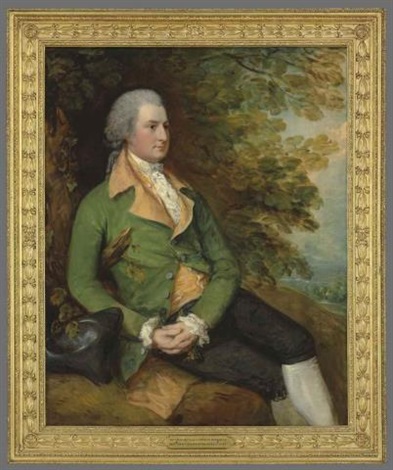 Portrait of Thomas Brooke 1755-1820, three-quarter-length, in a green ...
