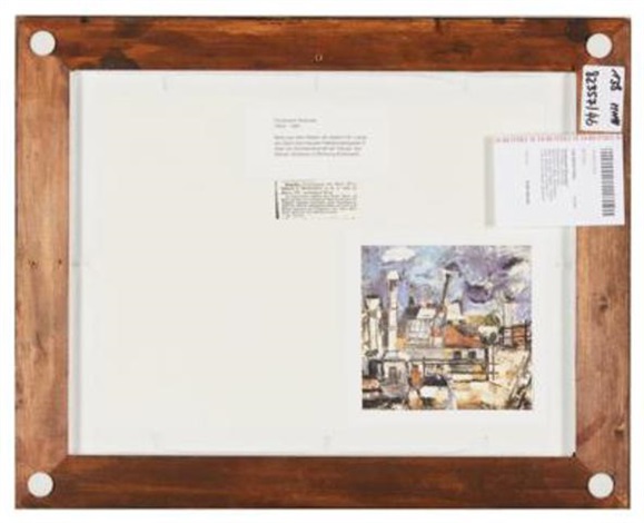 Konvolut 2 Blattt, Aktstudien, Blick aus dem Atelier 2 works, 1 ink on ...