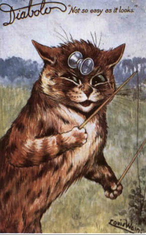 Untitled depictions of cats by Louis Wain on artnet