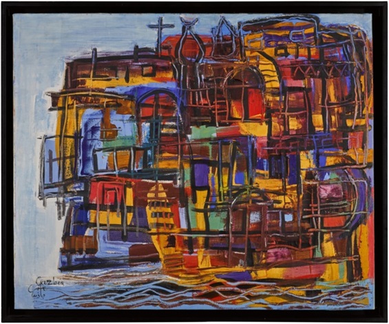Floating Houses on the Nile by Gazbia Sirry on artnet