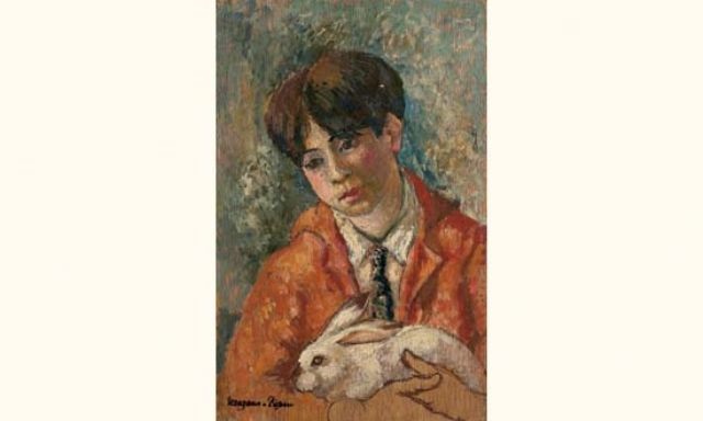 Félix au lapin by Georges Manzana-Pissarro on artnet
