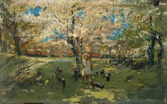 Le pommier en fleurs by David Eugene Girin on artnet