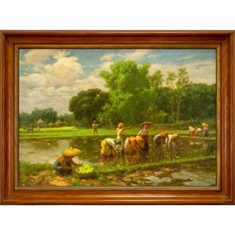 Planting Rice by Fernando Amorsolo on artnet