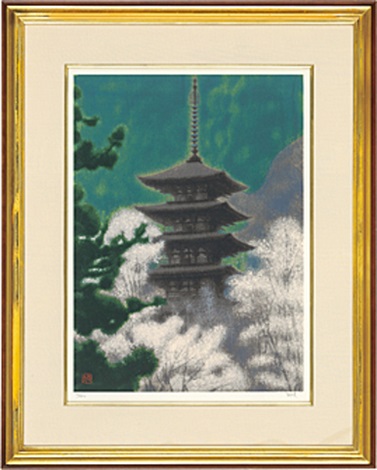 Spring in Hase Temple 長谷寺の春 by Ikuo Hirayama on artnet