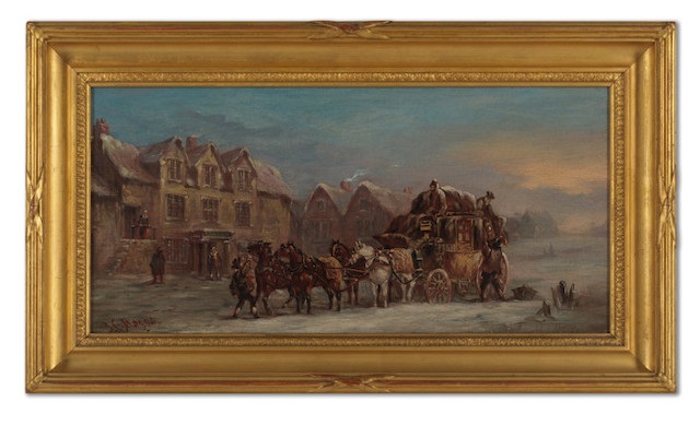 Coaching scene by John Charles Maggs on artnet