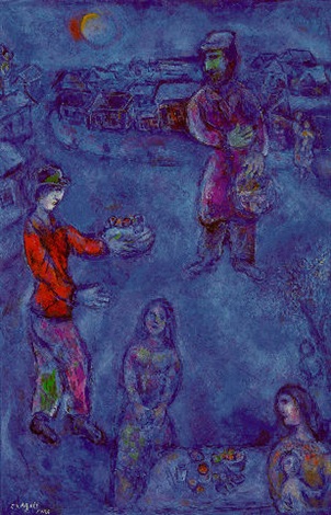 La fête de Purim by Marc Chagall on artnet