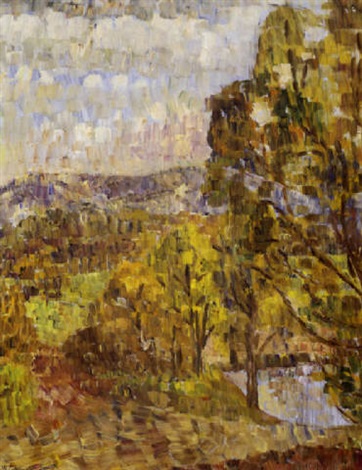 Landscape with pond, Sussex by Grace Cossington Smith on artnet