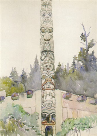 Totem Pole, Tanoo, Q.C.I. by Emily Carr on artnet