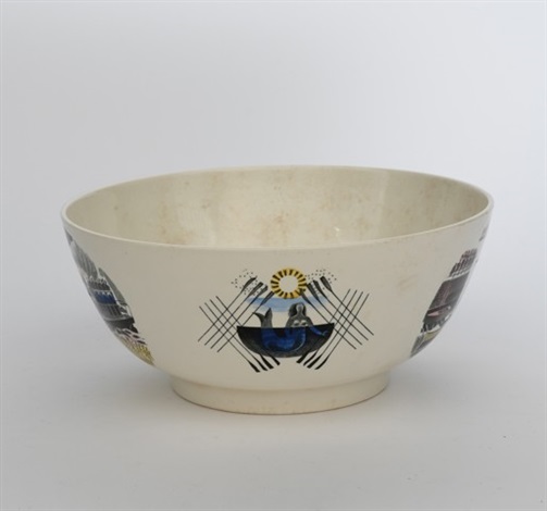 A Wedgwood Pottery Boat Race bowl designed by Eric Ravilious by Eric ...