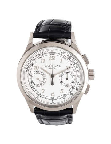PATEK PHILIPPE, REF. 5170G 18K WHITE GOLD PULSATION SCALE CHRONOGRAPH ...