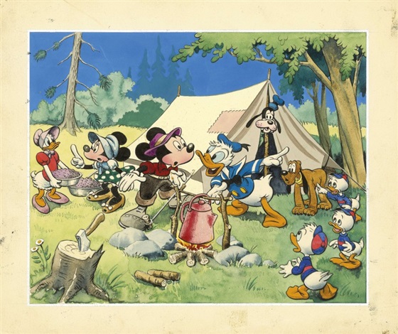 Mickey, Donald et Cie au camping by Walt Disney Studios on artnet