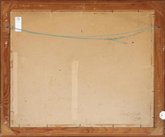 Still life with a potted plant and a vase with flowers in a sunny ...