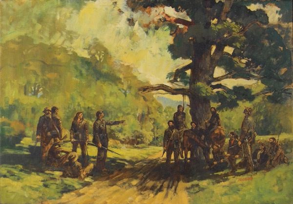A Civil War hanging Argosy by David Blossom on artnet