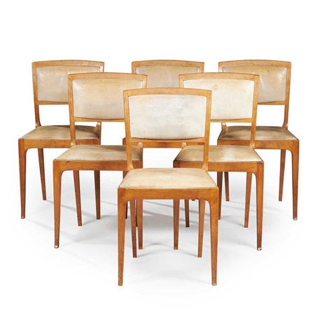 SET OF SIX DINING CHAIRS, CIRCA 1970 by Edward Barnsley on artnet