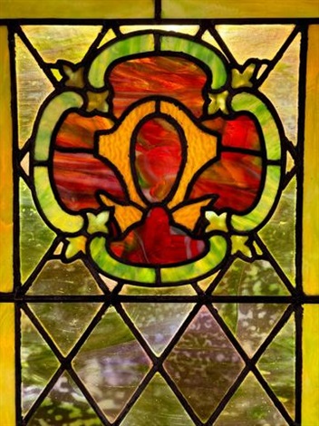 Pair of Tiffany Studios Gothic Revival Windows, St. Pauls Presbyterian ...