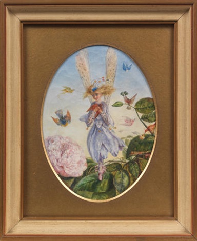 A flower fairy by John Anster Fitzgerald on artnet