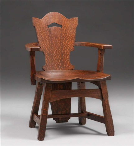 Early Limbert 88 Armchair c1902-1905 by Charles P. Limbert Co on artnet