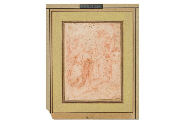 Preparatory drawing for Rebecca at the Well by Camillo Procaccini on artnet