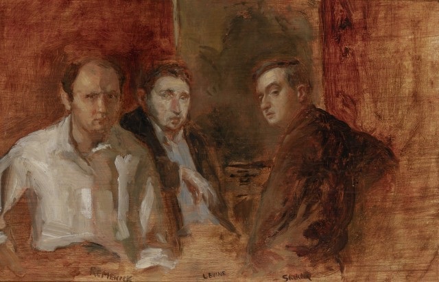 A Group Self-Portrait, 1955 by Aaron Shikler, Seymour Remenick and ...