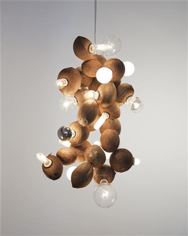 Coconut chandelier No.25 by Kelley Walker and Wade Guyton on artnet