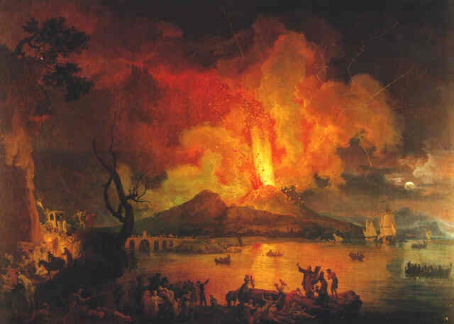 La erupcion del Vesubio by Pierre Jacques Volaire on artnet