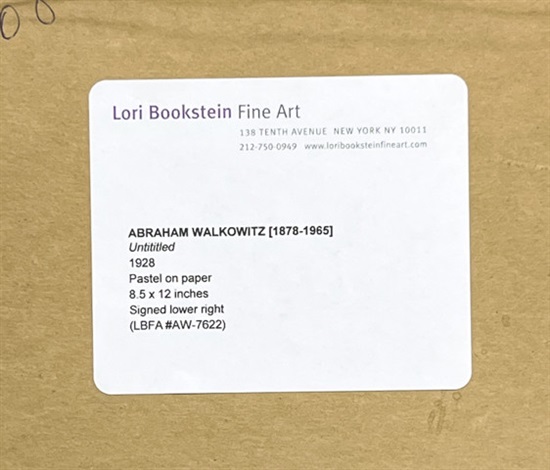 Untitled Portrait by Abraham Walkowitz on artnet