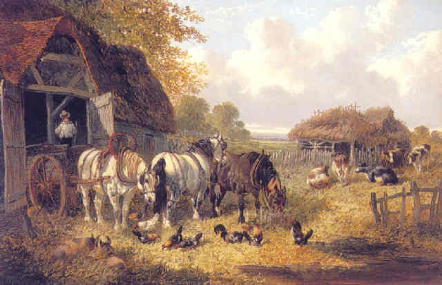 A busy farm yard by John Frederick Herring the Younger on artnet