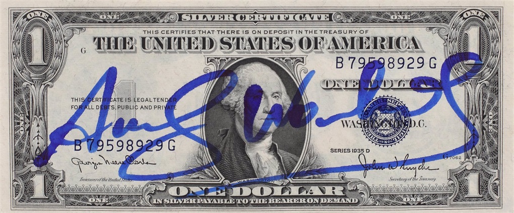 One Dollar George Washington by Andy Warhol on artnet