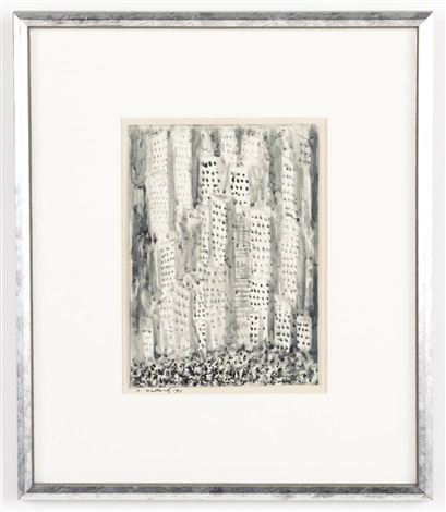 Abstract Cityscape by Abraham Walkowitz on artnet