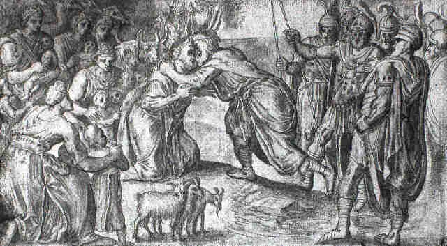 The reconciliation of Jacob and Laban by Ernst-Gotthilf Bosse on artnet