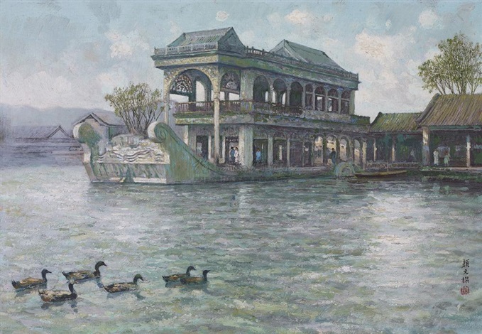 Summer Palace - ship by Yan Wenliang on artnet