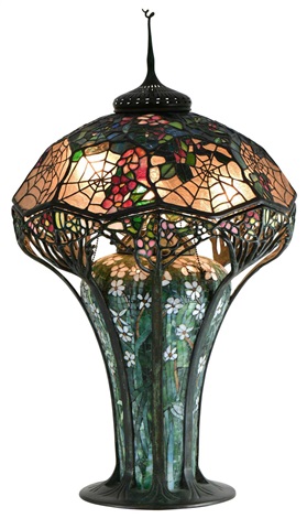 Tiffany Studios Style Cobweb Table Lamp by Tiffany Studios on artnet