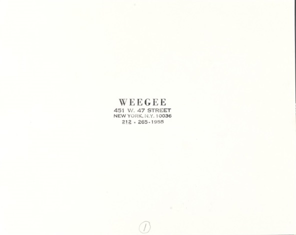 The Critic, New York City, November 1943 by Weegee on artnet