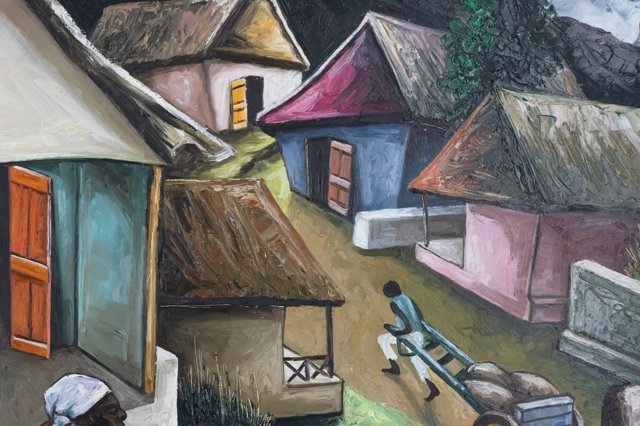 Village Scene by Jacques Enguerrand Gourgue on artnet