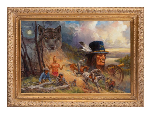 Civil War in Indian Territory by Andy Thomas on artnet