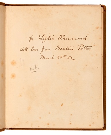 Beatrix Potter The Tale of Peter Rabbit, 1902, first edition, second ...